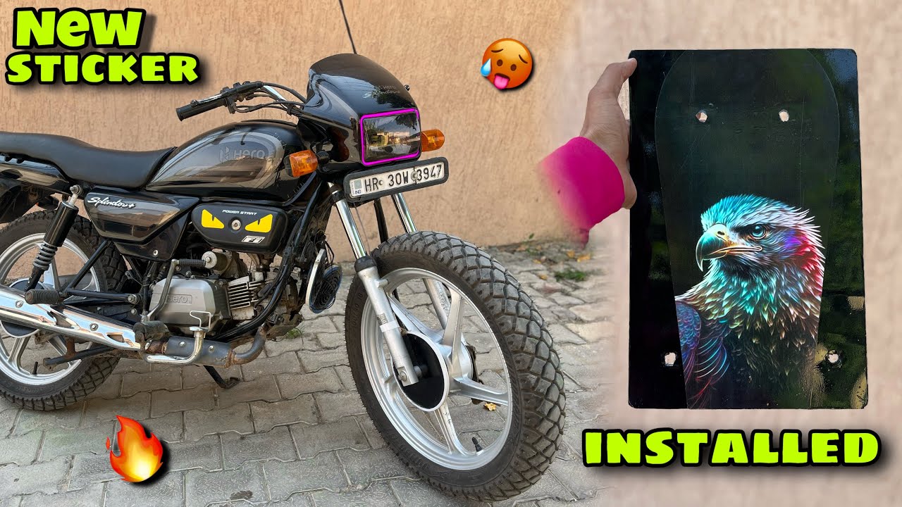 Splendor modified 🔥|| New sticker installed || #splendor #modified # ...