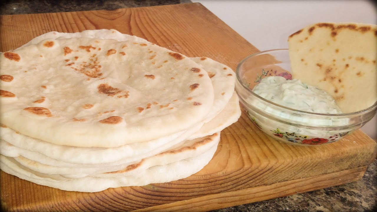 PAN PITA GRIEGO (FACIL Y SIN HORNO) - YouTube