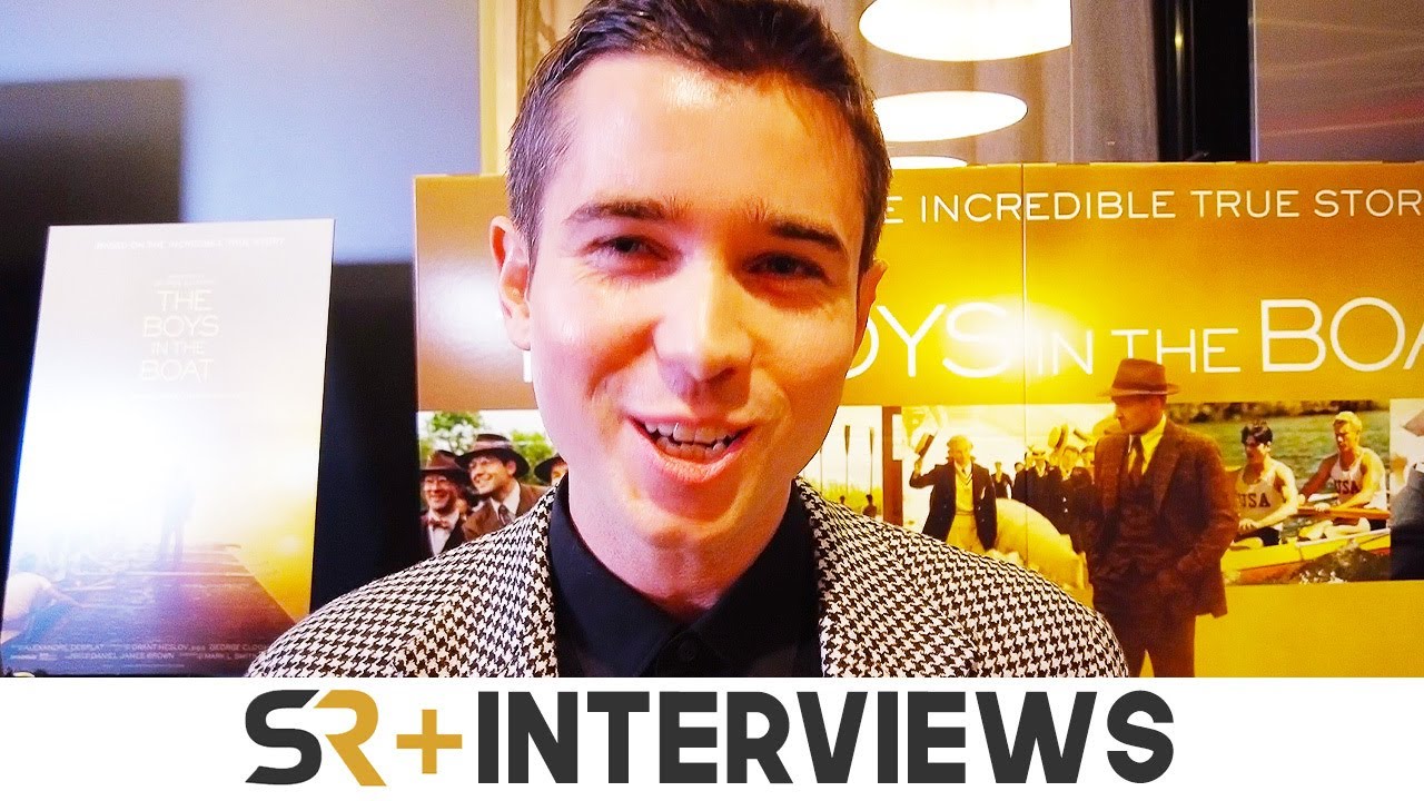 Luke Slattery Talks The Boys In The Boat On The Red Carpet - YouTube