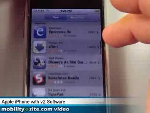 Apple iPhone 2.0 Software - YouTube