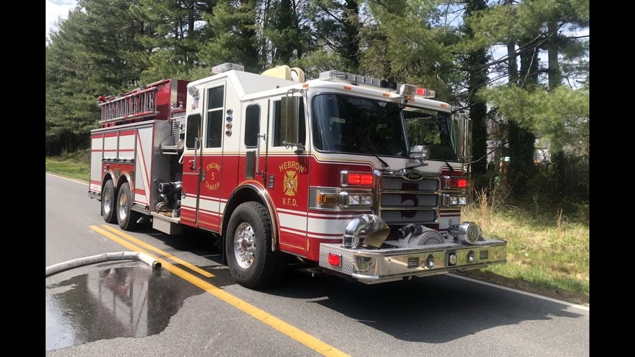 Hebron Engine-Tanker 5 natural cover fire assist in Salisbury - YouTube