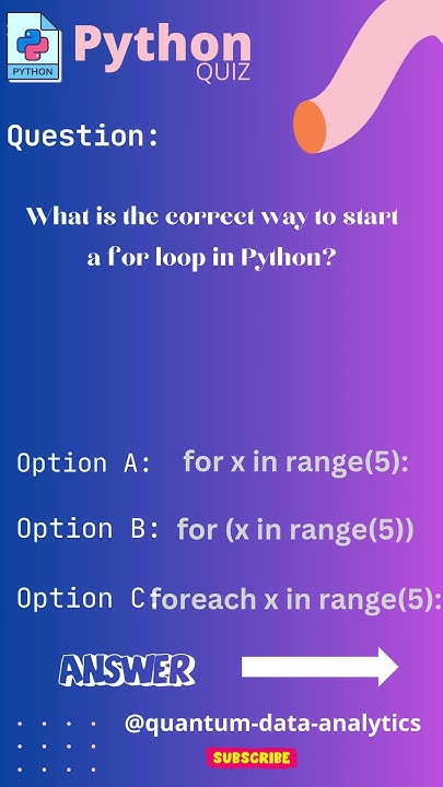 Python Quiz 4 - YouTube