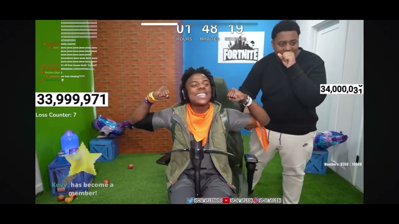 Ishowspeed 34 million celebrations - YouTube