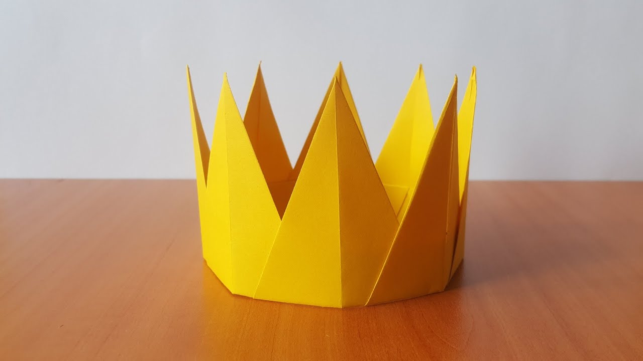ORİGAMİ TAÇ YAPIMI - YouTube