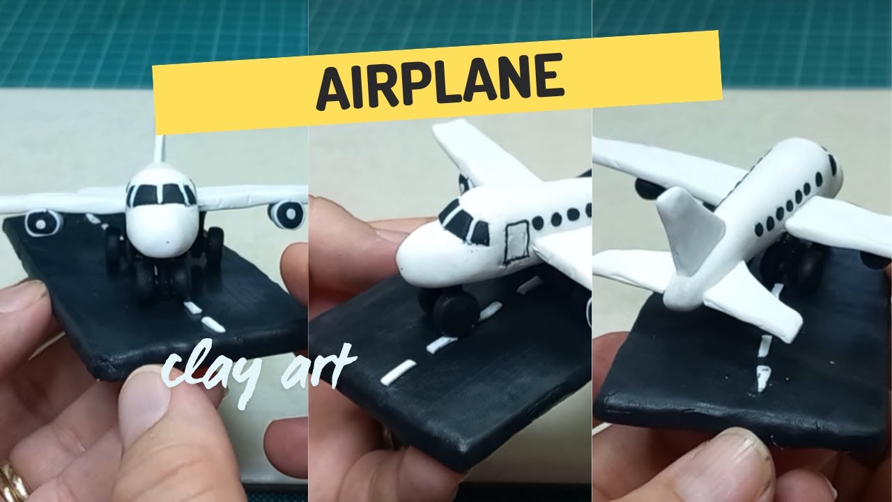 How to make Airplane with clay - YouTube