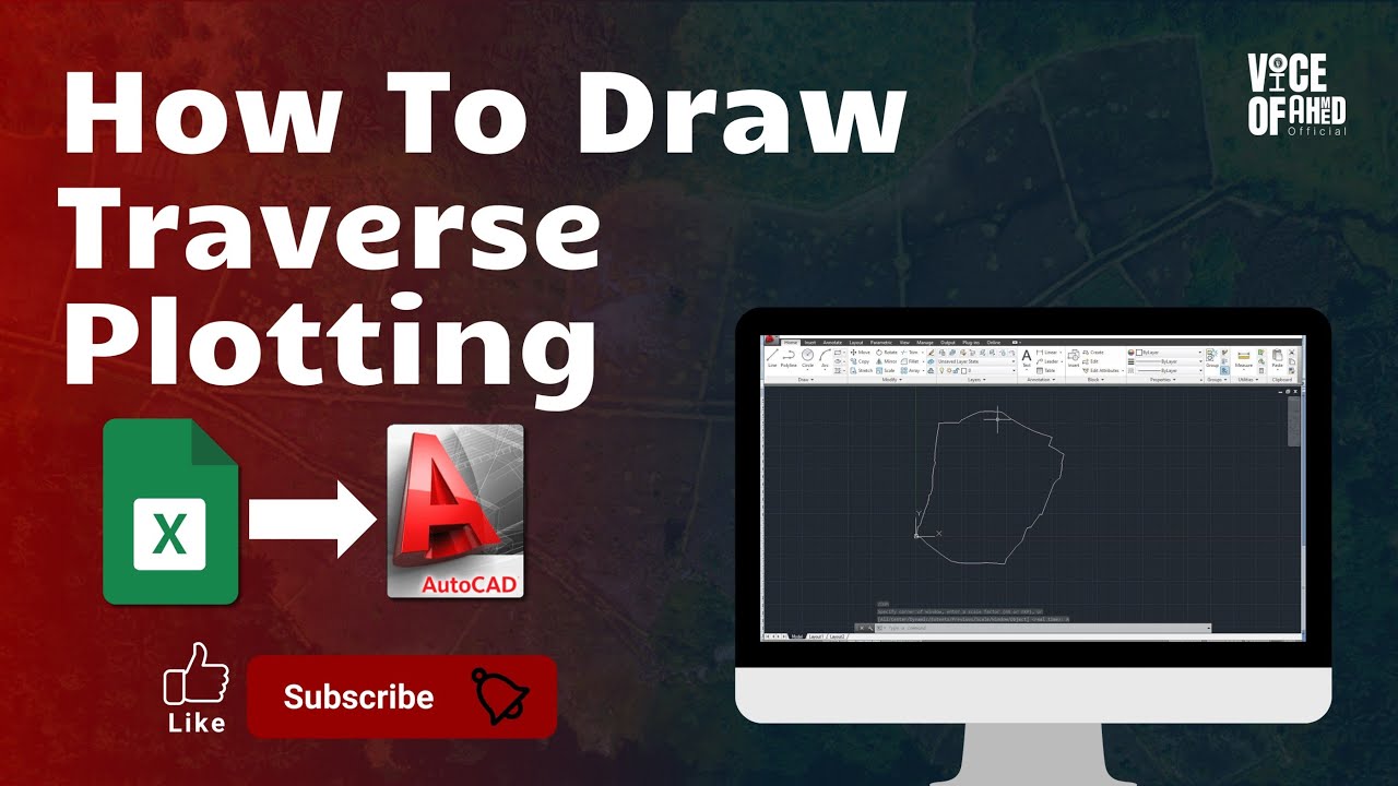 How To Draw Traverse Plotting Excel To Autocad #resurvey #andhrapradesh ...