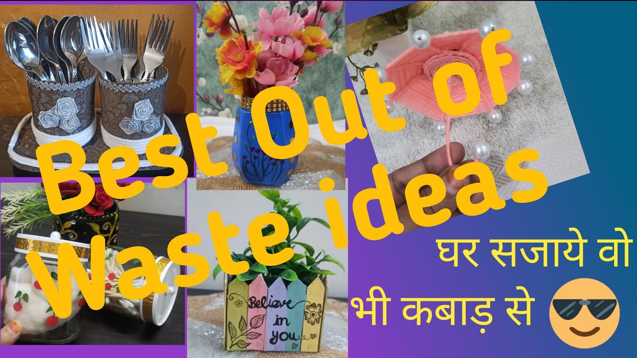5 Best Of Waste Craft Ideas / Diy Best Reuse Ideas / Best craft idea ...
