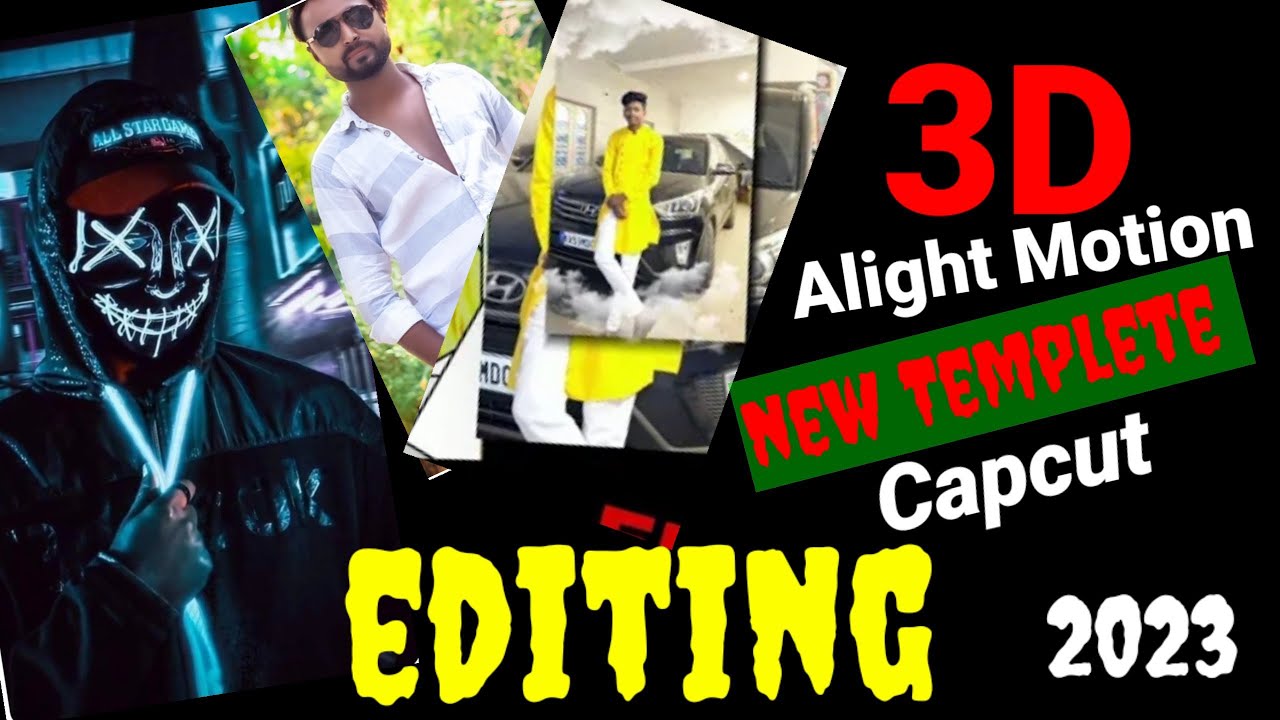 3D Alight Motion Capcut Template Video editing | New Capcut Trending ...