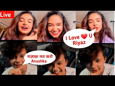 Anushka Sen Proposes Riyaz Aly Live ❤❤ | Riyaz Aly Live With Anushka Sen Romantic Live Video ❤