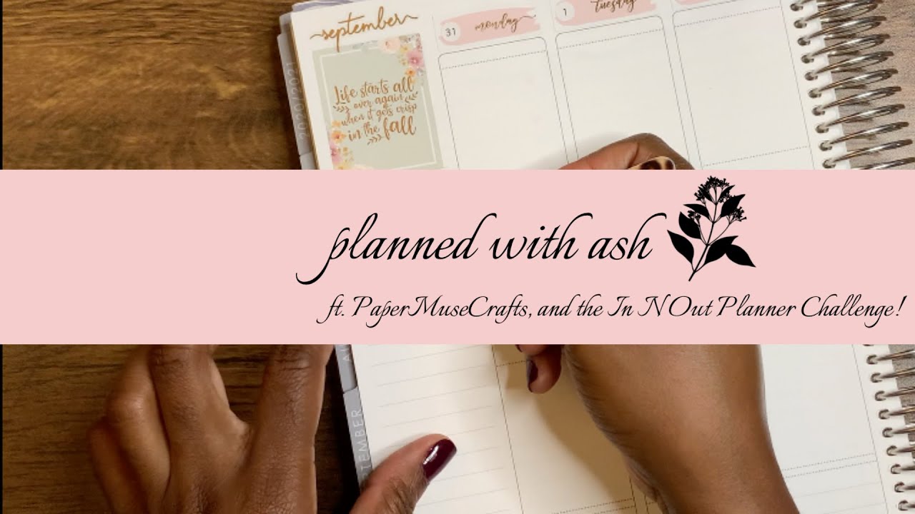 Plan With Me || In N Out Planner Challenge - YouTube