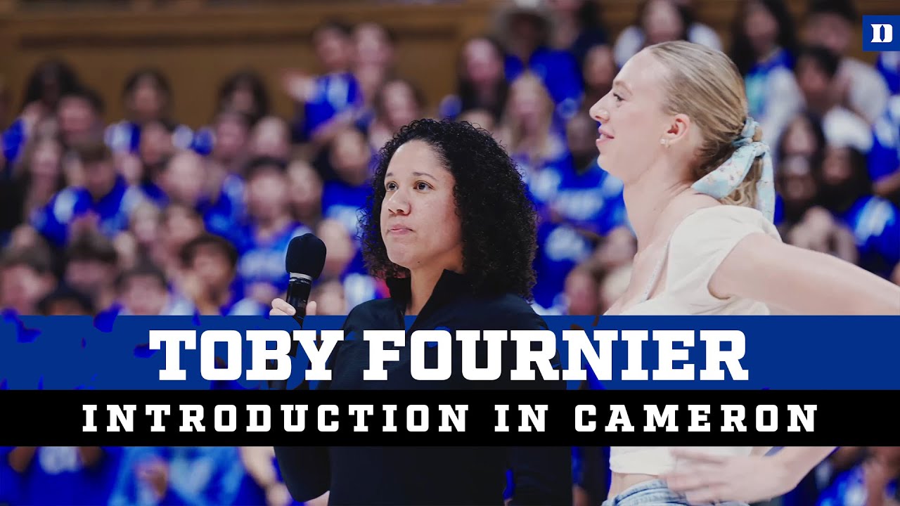 Toby Fournier Introduction to Crowd at Cameron Indoor Stadium - YouTube