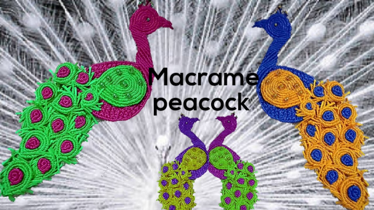 Macrame wall hanging//एक दिन में बनने वाला Peacock🦚 Macrame new design ...