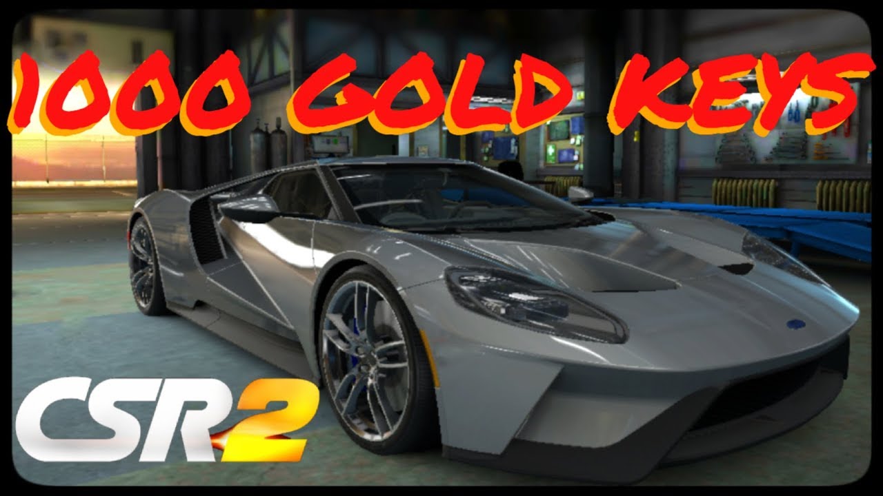 CSR2 - 1000 GOLD keys!!! - YouTube