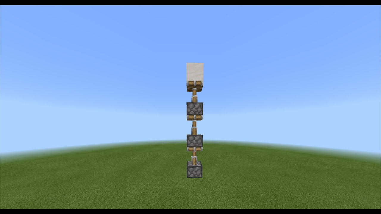 Small One Wide Vertical Triple Piston Extender In MCBE 1.16 Without ...