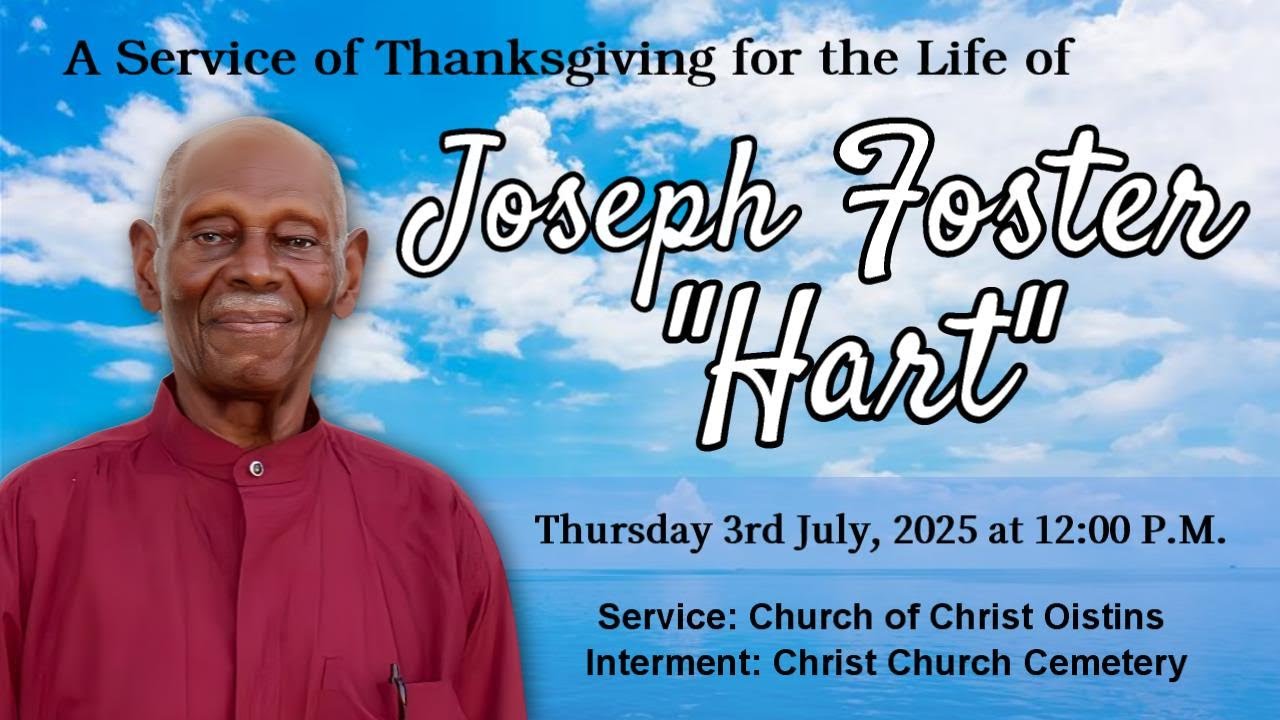 A Service of Thanksgiving Joseph Foster a.k.a “Hart” - YouTube