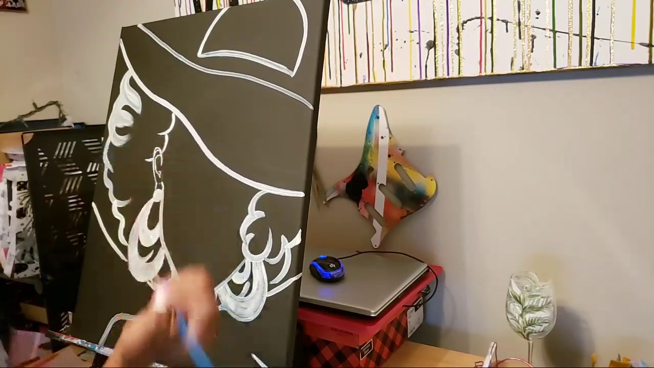 LIVE "Natural Sista" Painting - Follow Along - YouTube