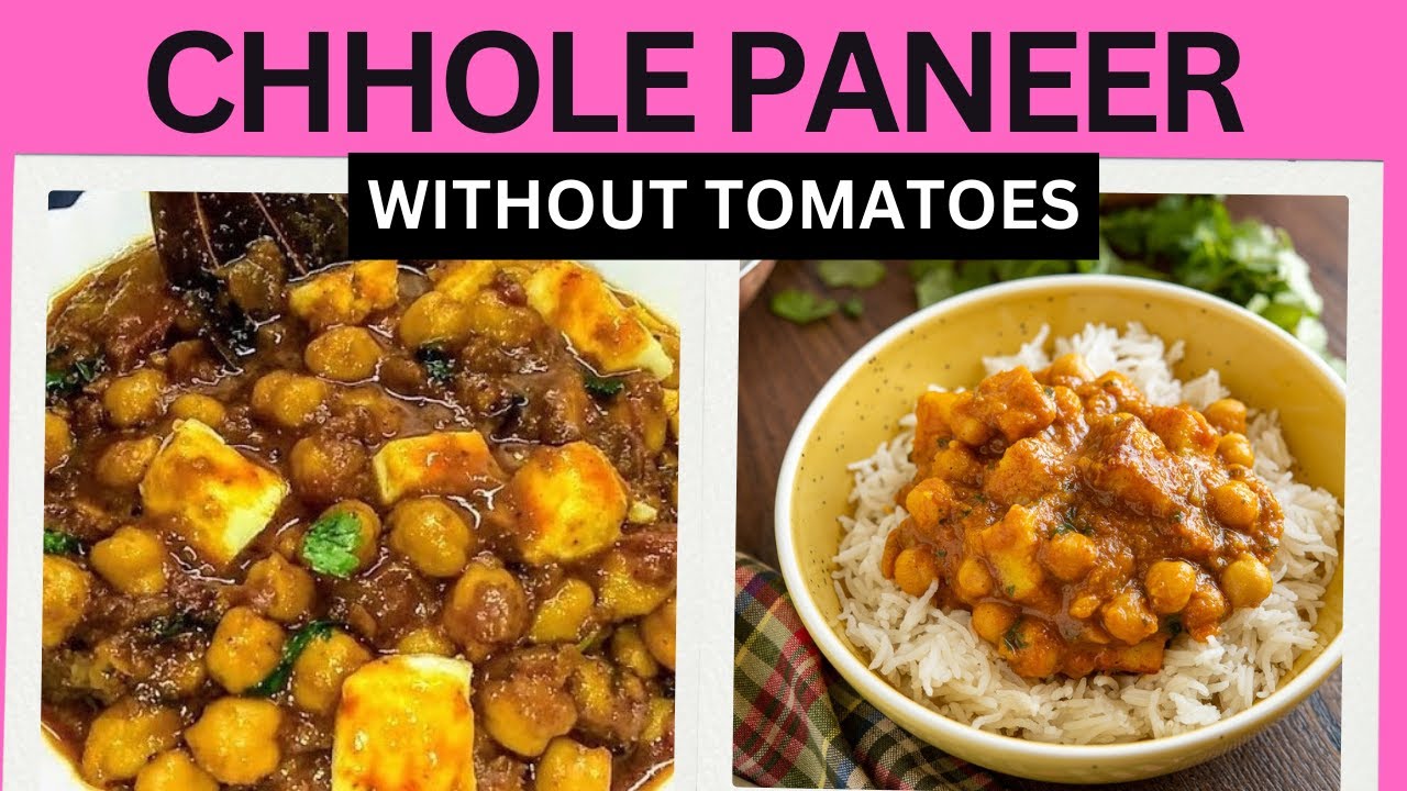 CHHOLE PANEER SABJI RECIPE at home WITHOUT TOMATOES #RECIPES #CHHOLE # ...