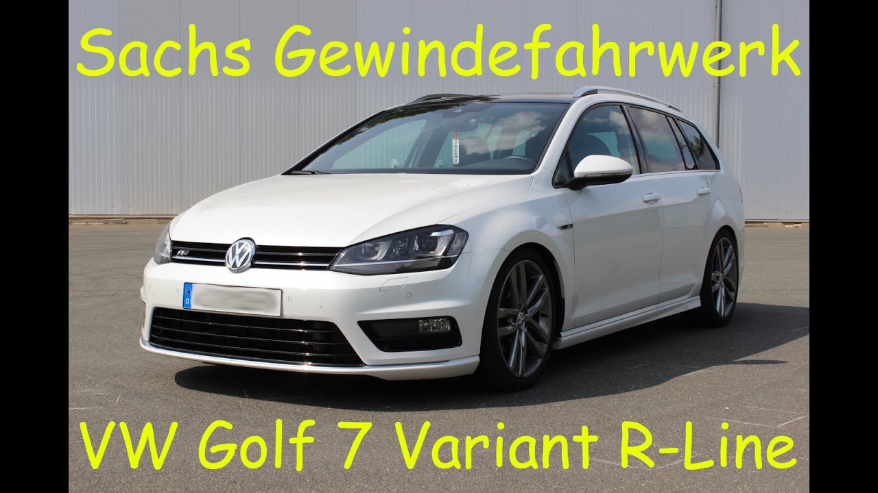 VW Golf 7 2.0TDI Variant R-Line Sachs Performance Gewindefahrwerk Setup ...
