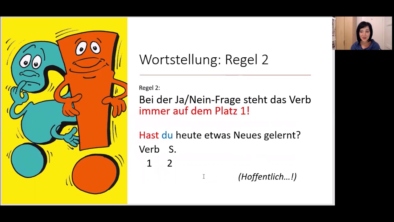 3 Regeln für den deutschen Satz - YouTube