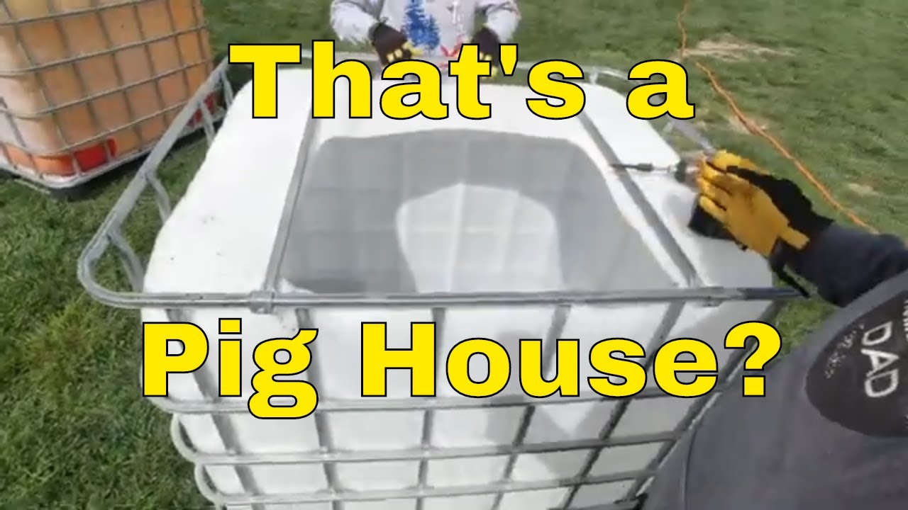 Preppin For Pigs, Part 4 Sheltering in Place with IBC Totes - YouTube