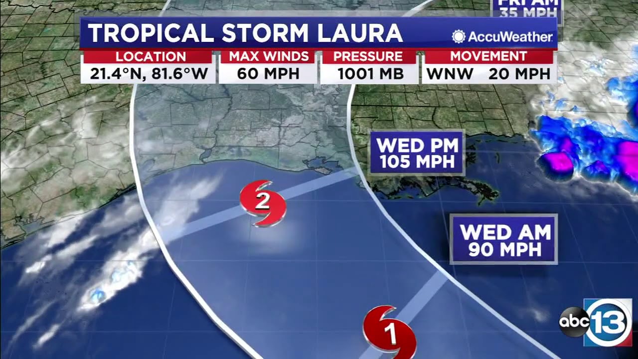 2 PM UPDATE: Houston still in path of Tropical Storm Laura as Marco ...