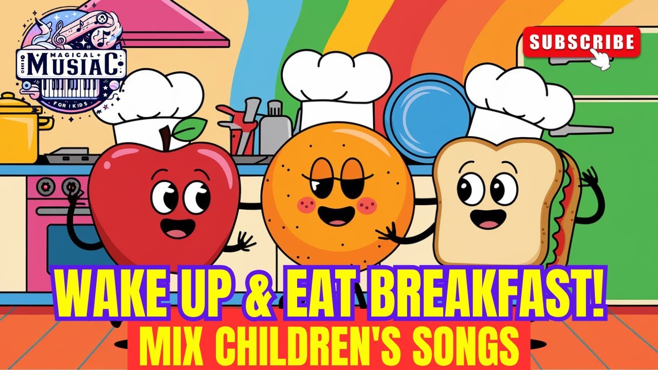 🌞 Wake Up & Eat Breakfast - Fun Song for Kids 🎶 Children's Songs 🎵 ...