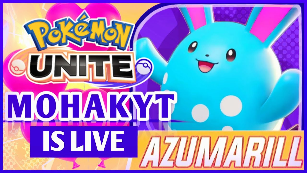 🔴 AZUMARILL FIRST LOOK😳 - BEST BUILDS, MOVESET! - POKEMON UNITE ...