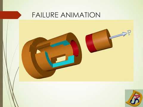 Animation of Failure of Rod End in Shear Socket Side - YouTube