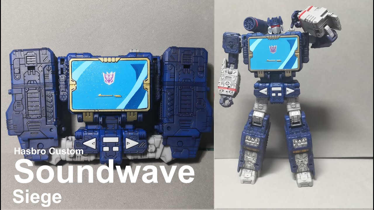 Soundwave Transformers Siege Mod & Repaint - YouTube