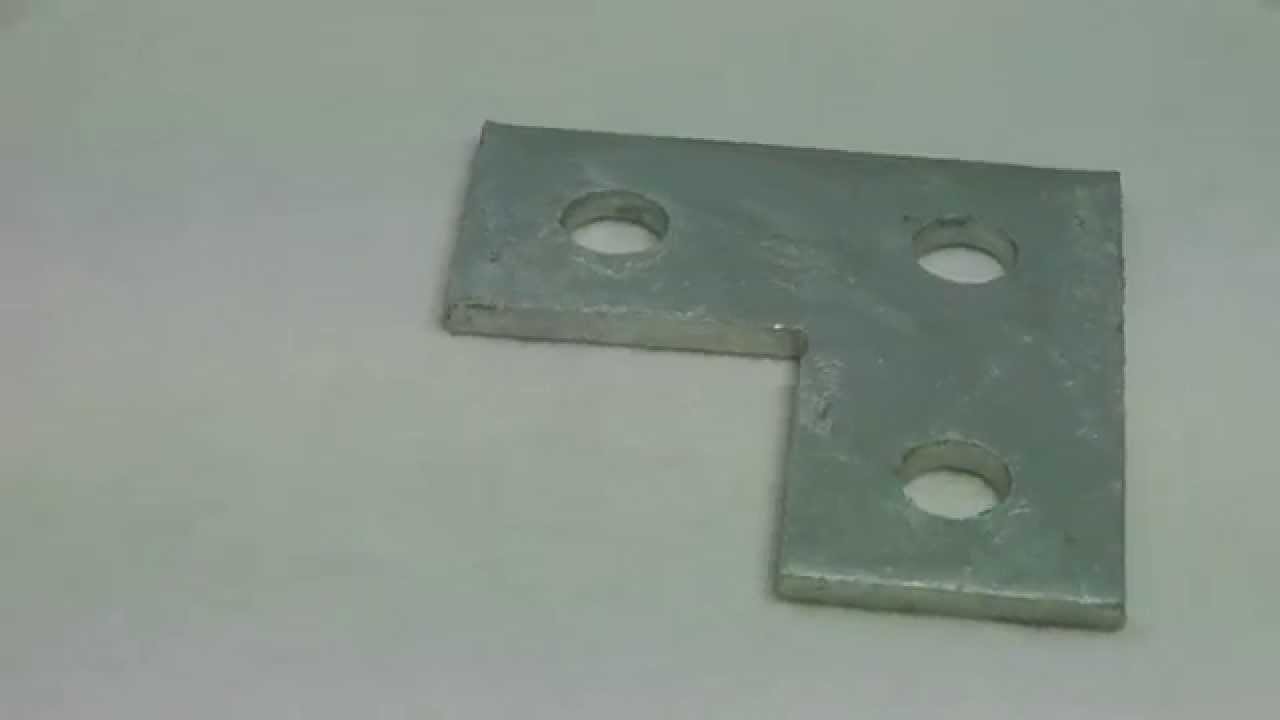 Unistrut P1036 - 90° Flat L Bend Channel Bracket - Tones Ties Ltd - YouTube