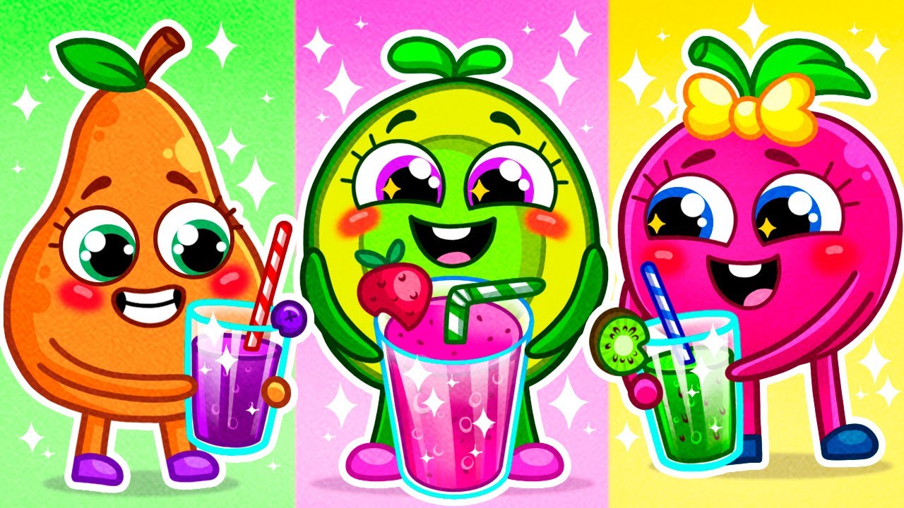 Rainbow Juice Story 🧃🌈Draw Funny Fruits 🎨😜 || VocaVoca Stories 🥑 - YouTube
