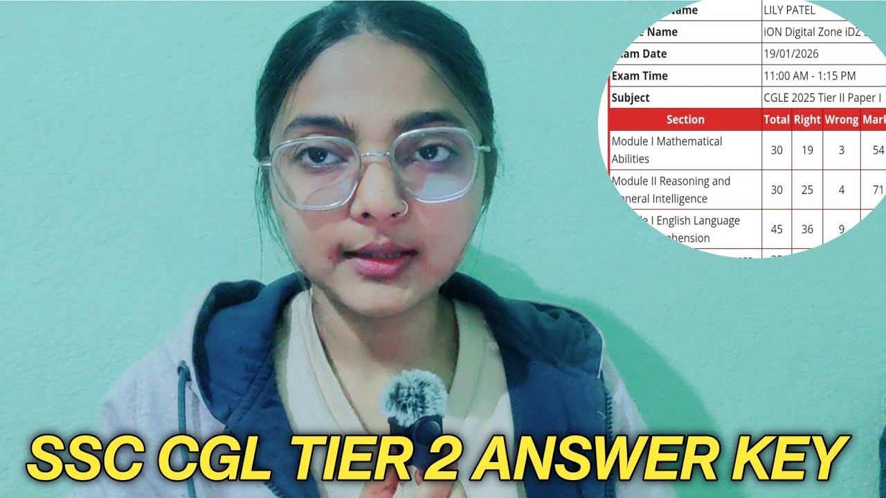 MY SSC CGL TIER 2 ANSWER KEY || ssc cgl study vlog #ssc # ...