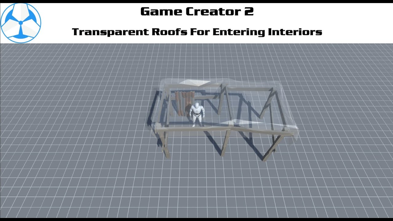 Game Creator 2 - Transparent Roofs For Interiors! - YouTube