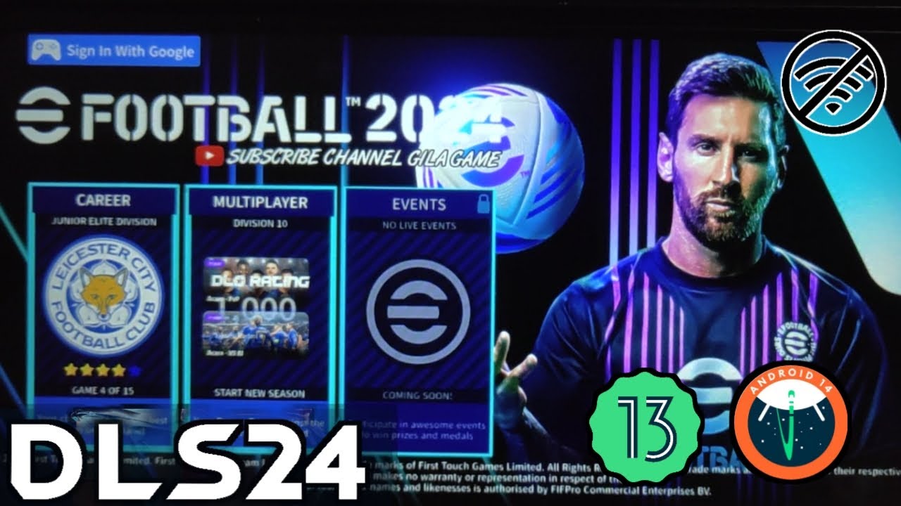 Install (DLS) Dream League Soccer Mod Efootball 2024 di Android 13 dan ...