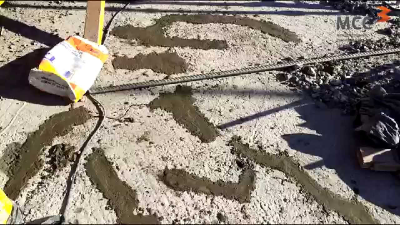 MasterFlow 928 (трещины) - YouTube