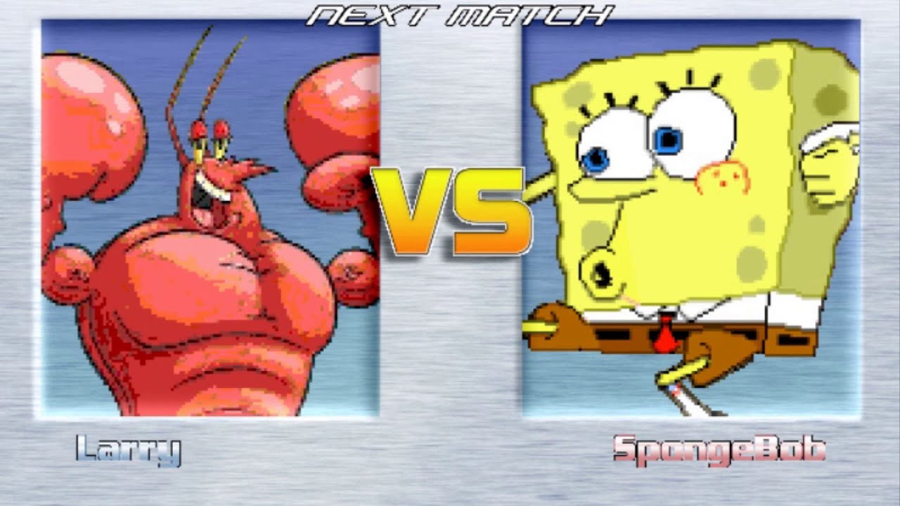 M.U.G.E.N BATTLES | Larry the Lobster vs SpongeBob SquarePants - YouTube