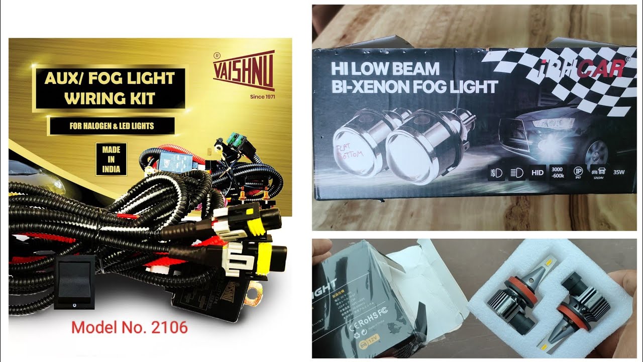 Installation and review of Auxito Led fog lights i9 series in Tata ...