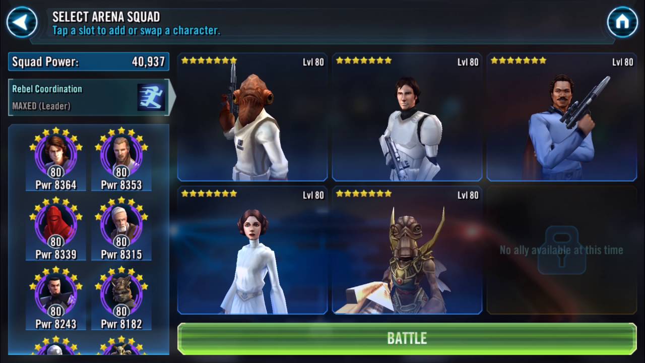 Star Wars Galaxy of Heroes SWGOH - REVIEWS - Fives POST Armor Update ...