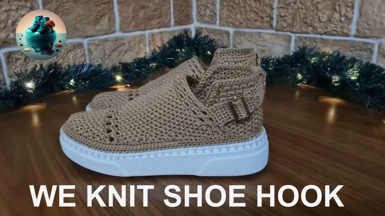 💥 WOMAN'S BOOTS WARM | WE KNIT SHOES HOOK | FREE KNITTING LESSON - YouTube