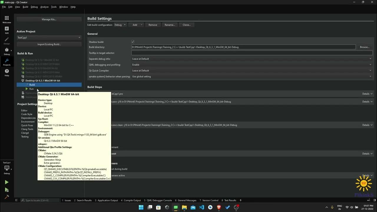 Plain C++ Application program using Qt Software - YouTube