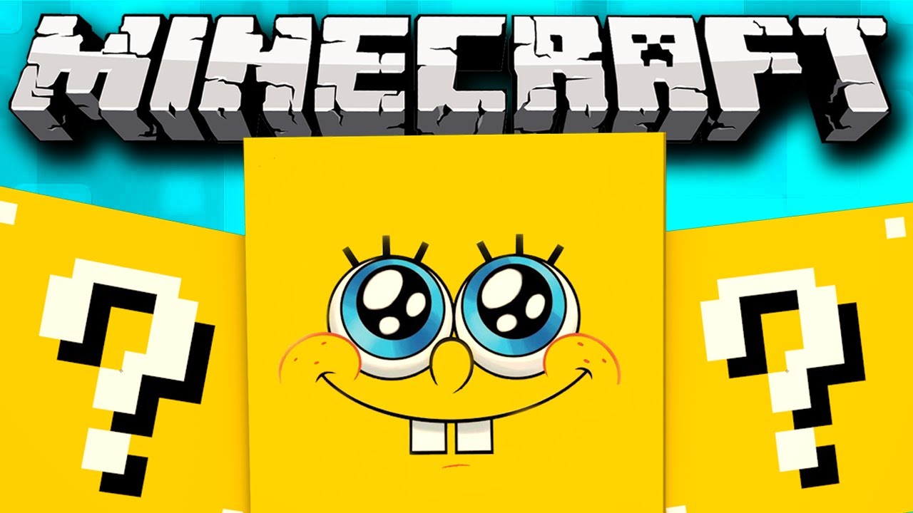 Minecraft Lucky Block Spongebob PVP! (Minecraft Lucky Block Mod) w ...