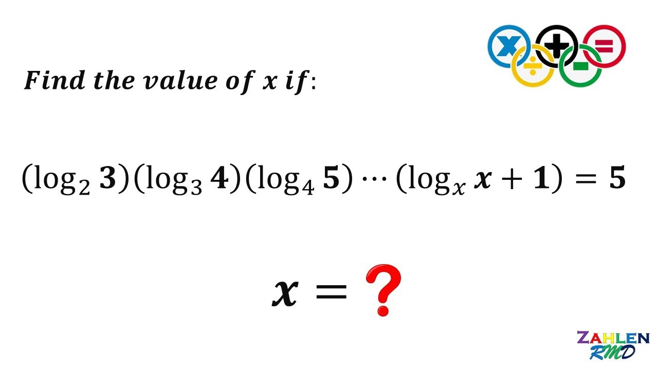 Telescoping Product | Infinite logarithm | Algebra Challenge - YouTube