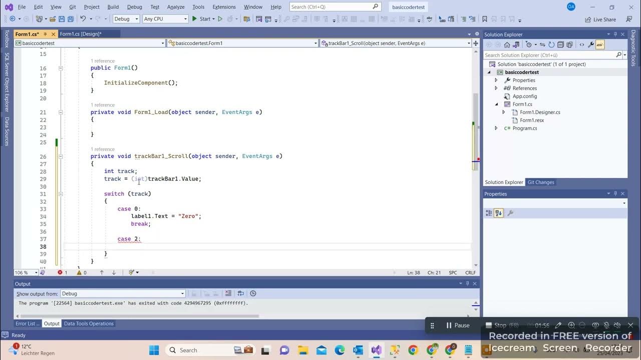 C# - Switch Case - Visual Studio .NET (Codes in Description) - YouTube