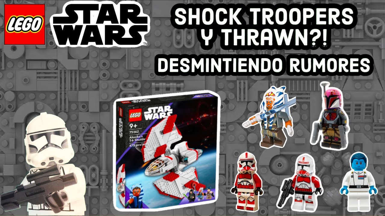 LEGO STAR WARS 2023 SHOCK TROOPERS Y SUPUESTO THRAWN? CASCO DE SABINE Y ...