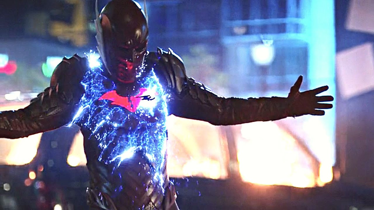 The Flash 9x05 Bat Woman & Team Flash defeats Red Death Scene HD - YouTube