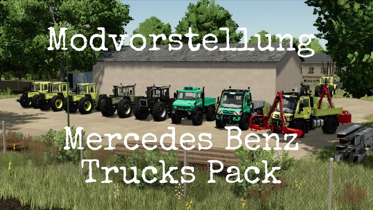 LS25 Mods (Ps5) Mercedes Benz Trucks Pack (DLC) Modvorstellung (Ps5,Xbs ...