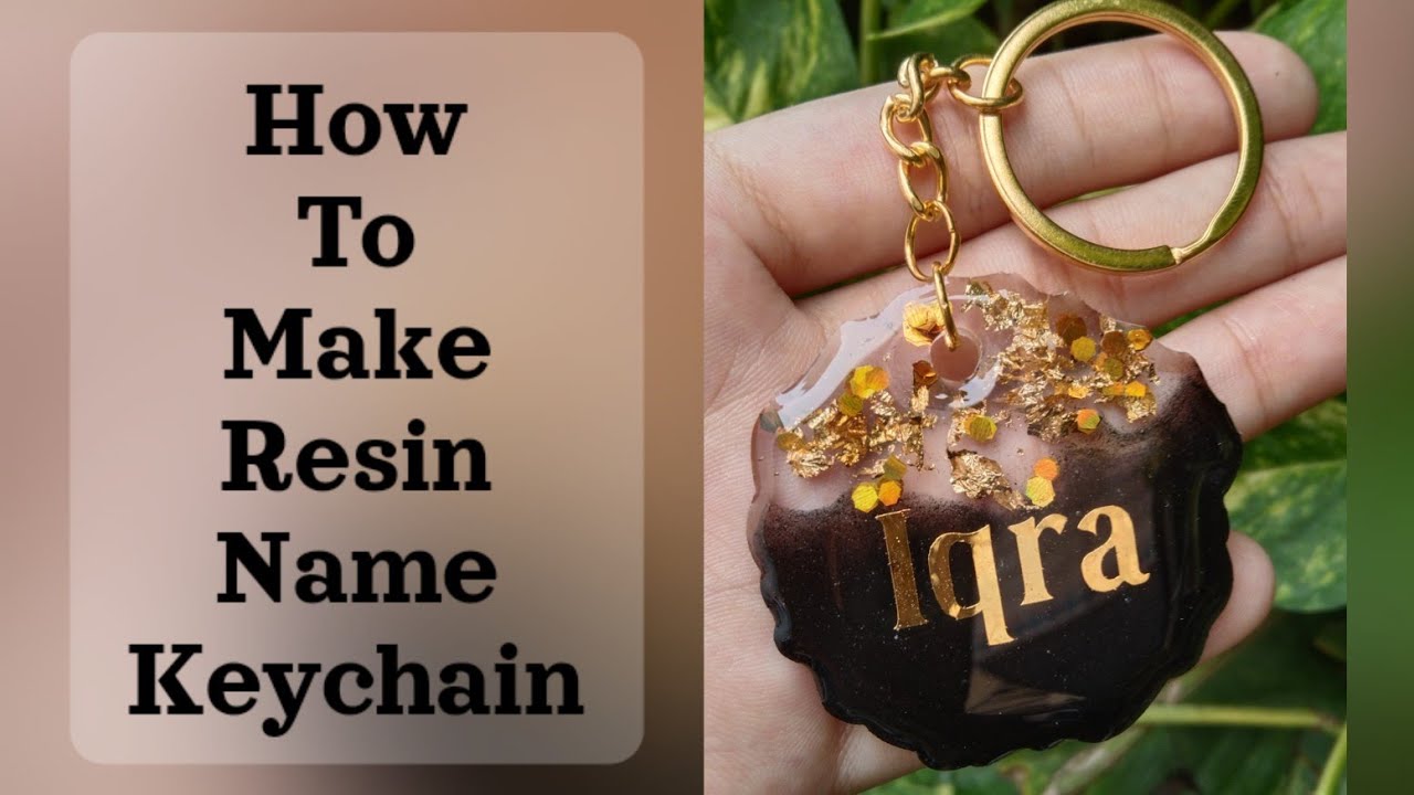 Resin Name Keychain | Resin Art Materials For Beginners | Epoxy Resin ...