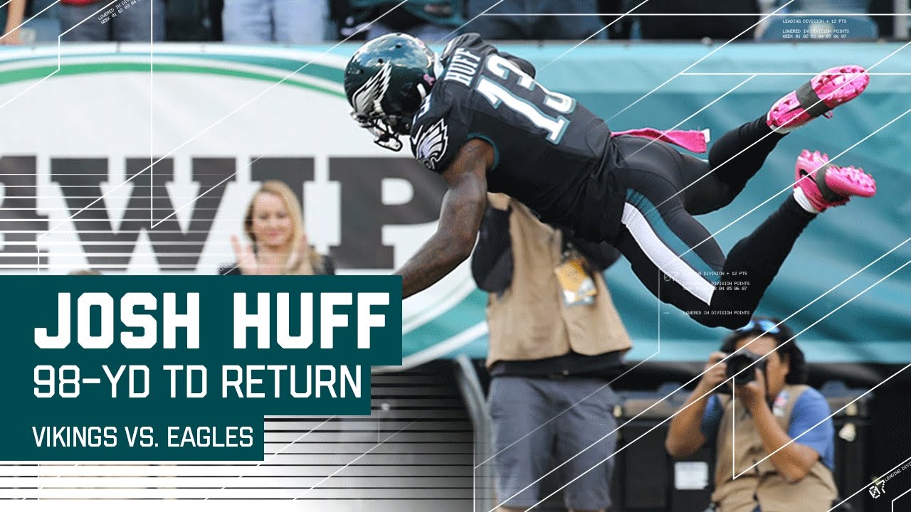 Josh Huff's 98-Yard Kickoff Return TD & Wentz' 2-Point Conversion Run ...