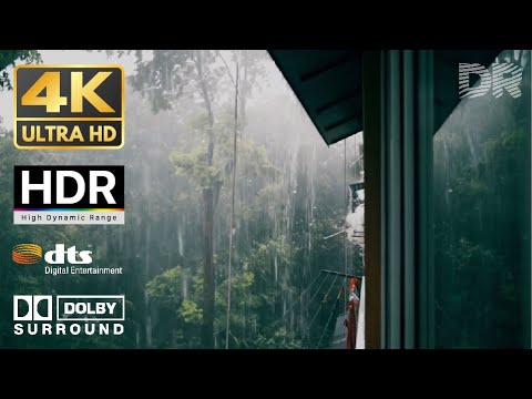 Ormanda Yağmur 10 SAAT - 4K HDR DTS MÜZİK