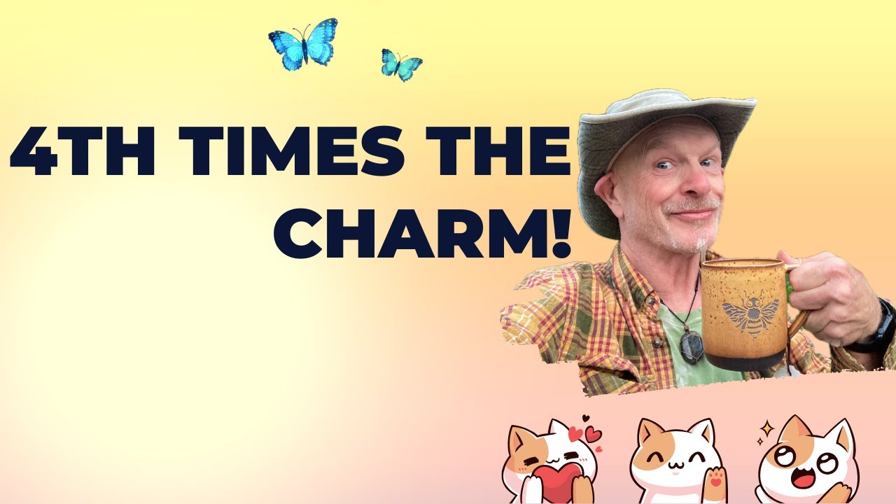 4th time is a CHARM, oh and a lesson in persistence. #intuitivepainting ...